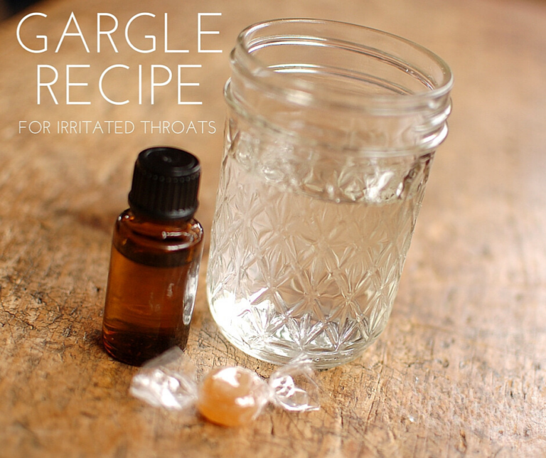 Essential Oil Gargle Recipe for Irritated Throats - Roots & Boots