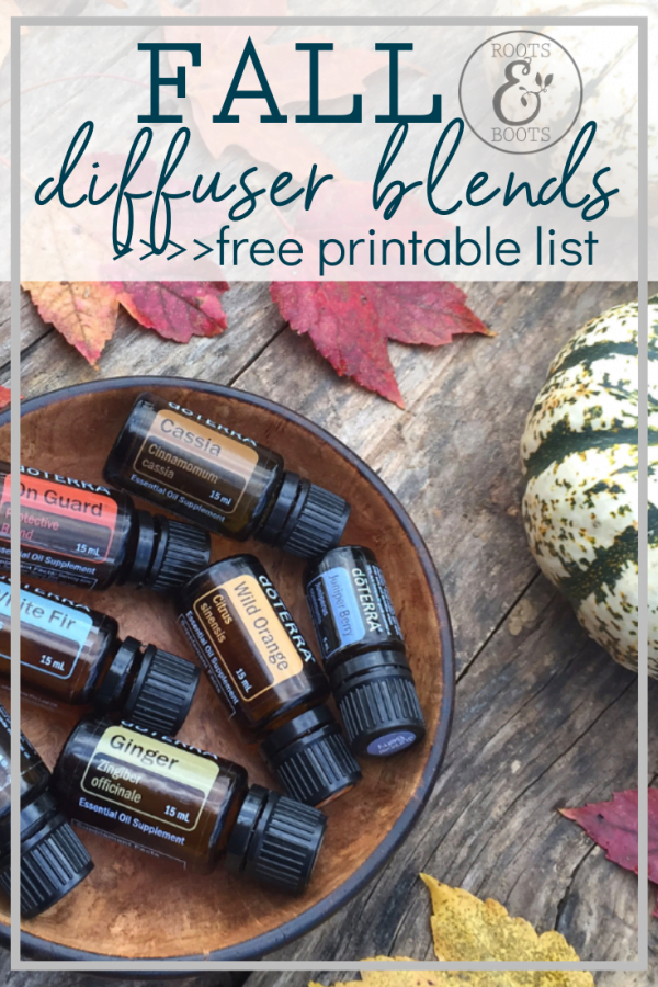 16 Cozy Fall Diffuser Blends - free printable! - Roots & Boots